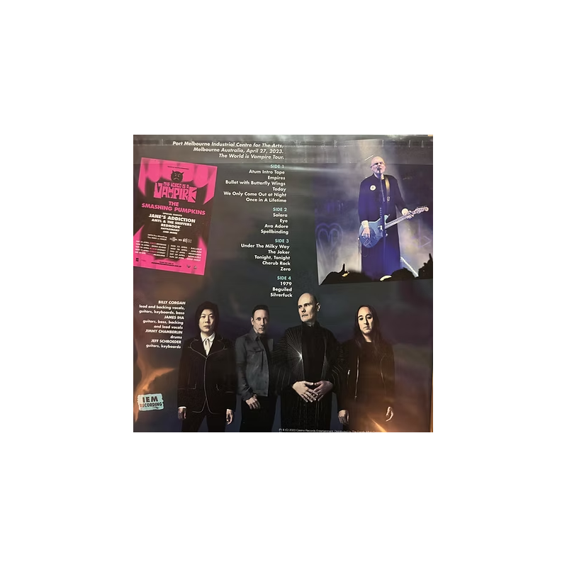 SMASHING PUMPKINS ‎– The World Is A Vampire Tour (Once In A Lifetime) LP