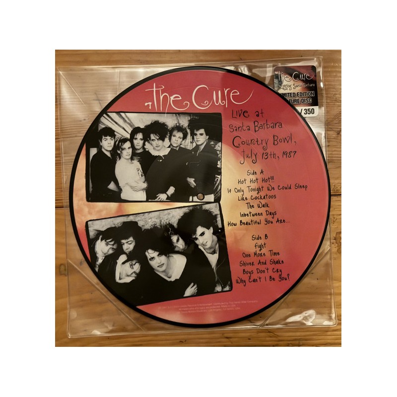 THE CURE - Kissing Santa Barbara LP Picture Disc
