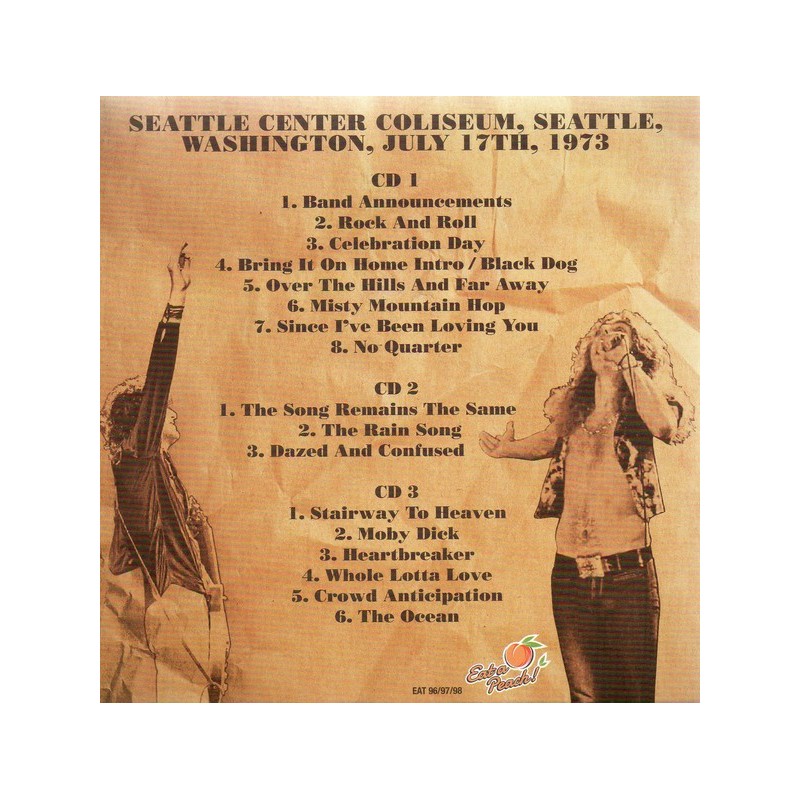 LED ZEPPELIN - Performed Live In Seattle CD